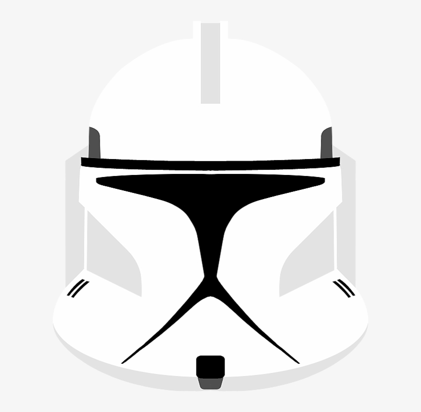 Stormtrooper Vector Clone Trooper Helmet - Clone Trooper Transparent ...