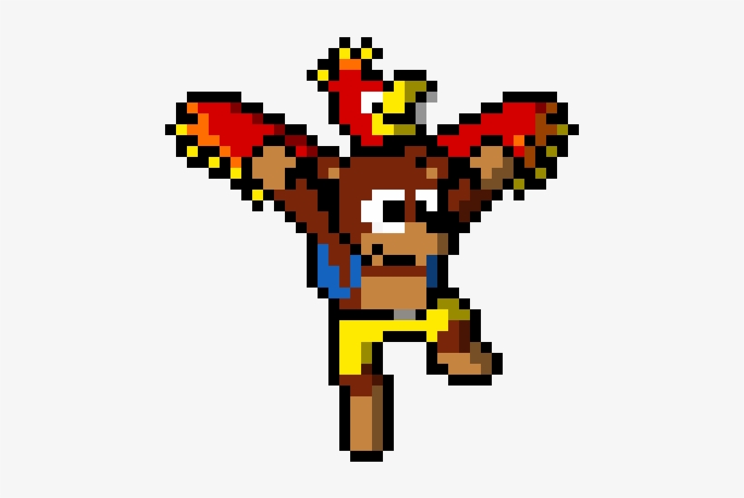 Banjo Kazooie - 8 Bit Ninja Turtle Transparent PNG - 1200x1200 - Free ...