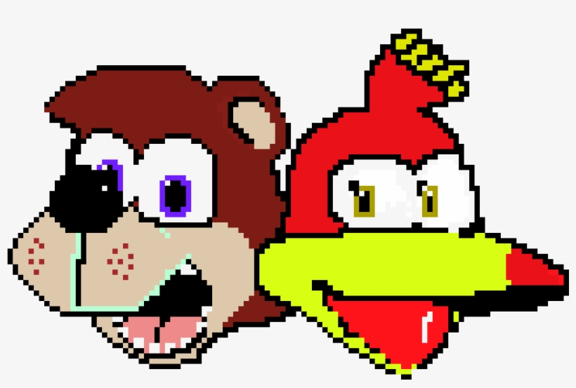 Banjo-kazooie Pixel Duo Remake - Banjo-kazooie Transparent PNG ...
