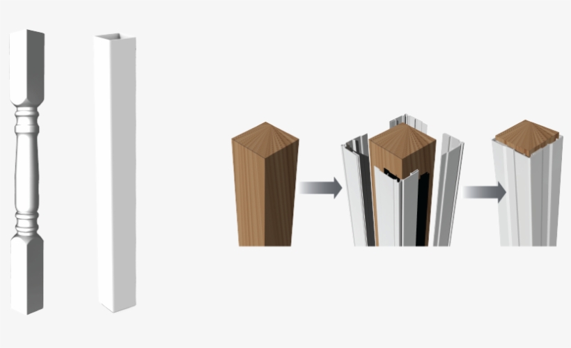 4 Piece Post Wrap Can Be Used To Wrap Existing Posts - Column Wrap ...