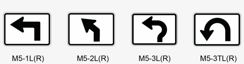 Advance Turn Arrow Auxiliary Signs - Traffic Sign Transparent PNG ...