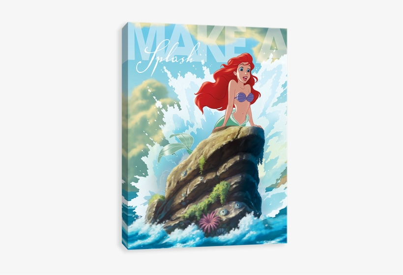Make A Splash - Little Mermaid 1989 Poster Transparent PNG - 500x500 ...