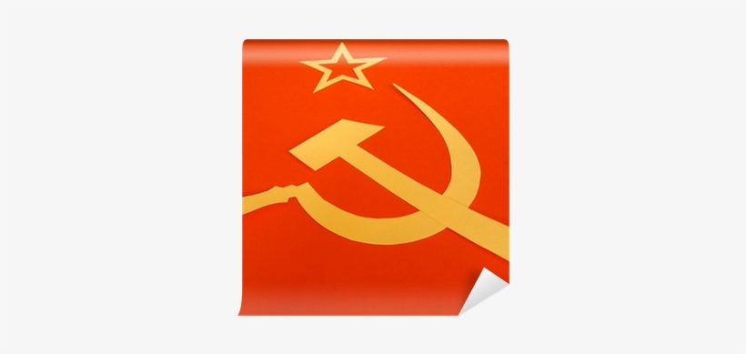 Hammer Sickle Communist Cccp Ussr Flag Wall Mural • - Communism ...