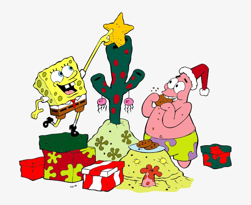 Spongebob And Patrick Christmas Wallpaper