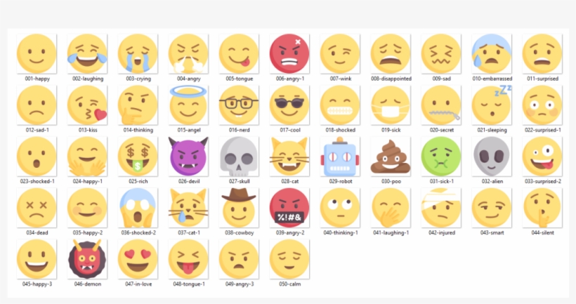 Download Emoji Motifs Collection Name Labels - Smiley - HD Transparent ...