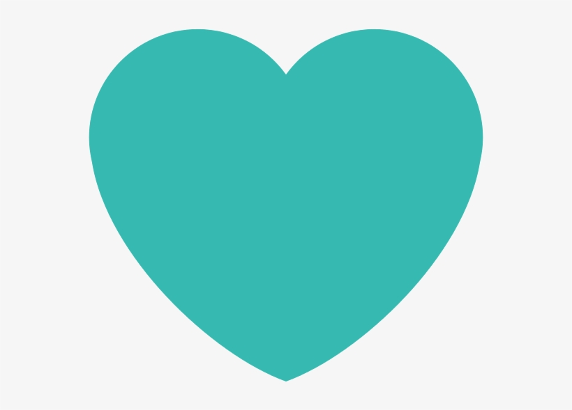 Teal Heart - Teal Heart Clipart Transparent PNG - 600x600 - Free ...