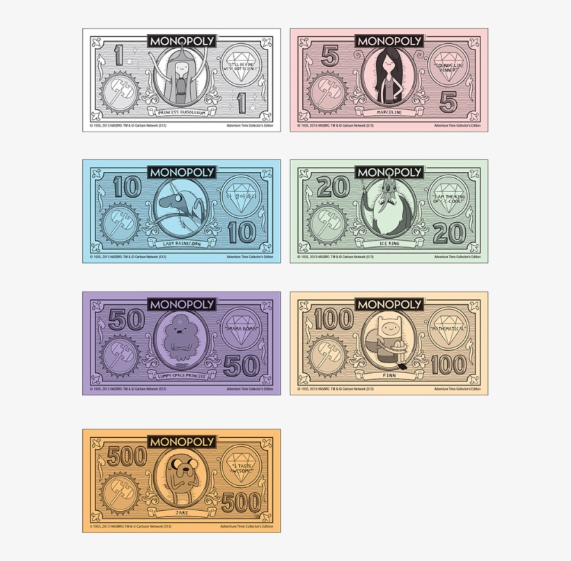 Adventure Time Monopoly Money Transparent PNG - 584x726 - Free Download ...