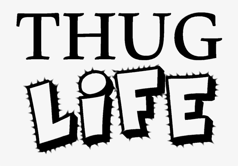 Thug Life Text Transparent Background - Gang Transparent PNG - 960x610 ...