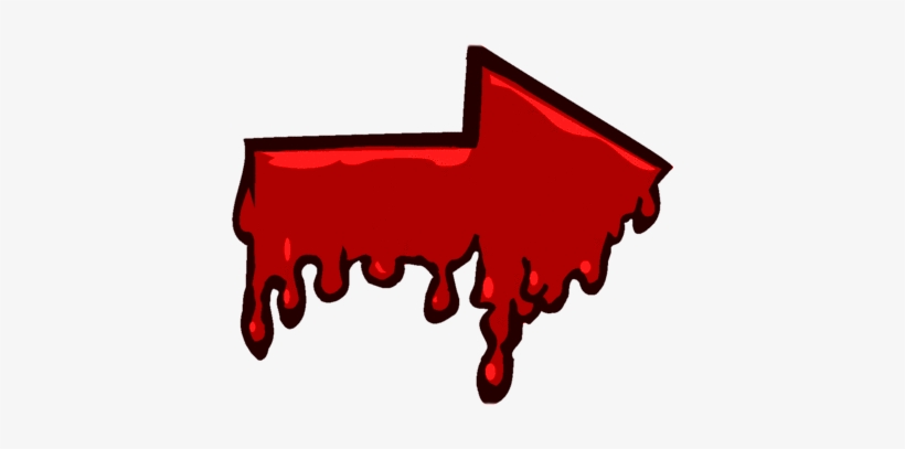 Download Realistic Dripping Blood Png Blood Drip Psd Detail - Arrow ...