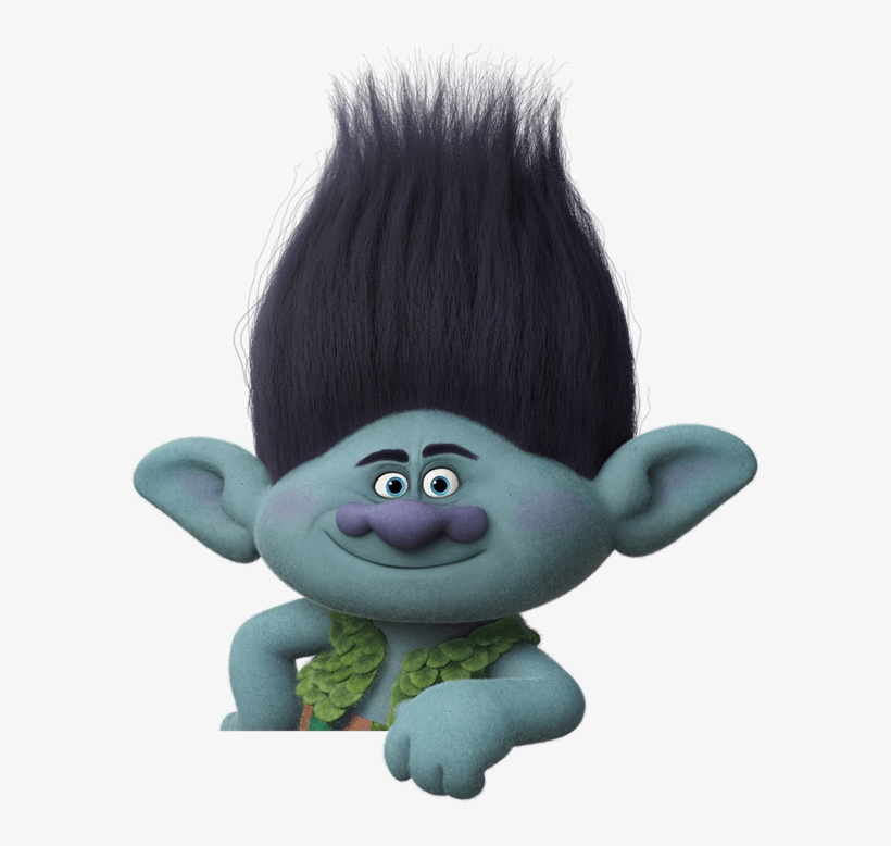 Trolls Movie Party Branch - Branch Trolls Transparent PNG - 580x698 ...
