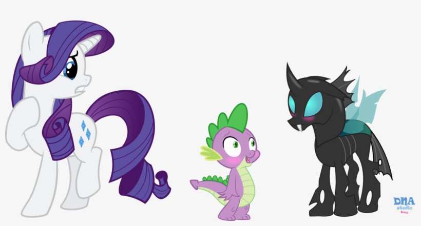 Rarity Spike And Changeling Shameful Scene By Meyling525 - Rarity ...