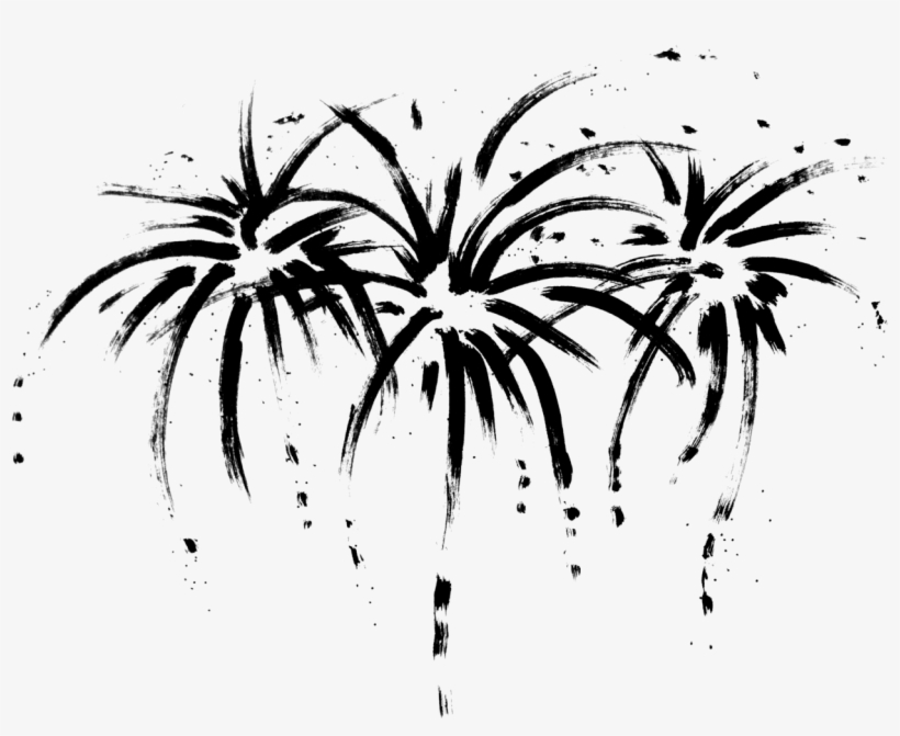 28 Collection Of Fireworks Drawing Png - Fireworks Png Black And White ...