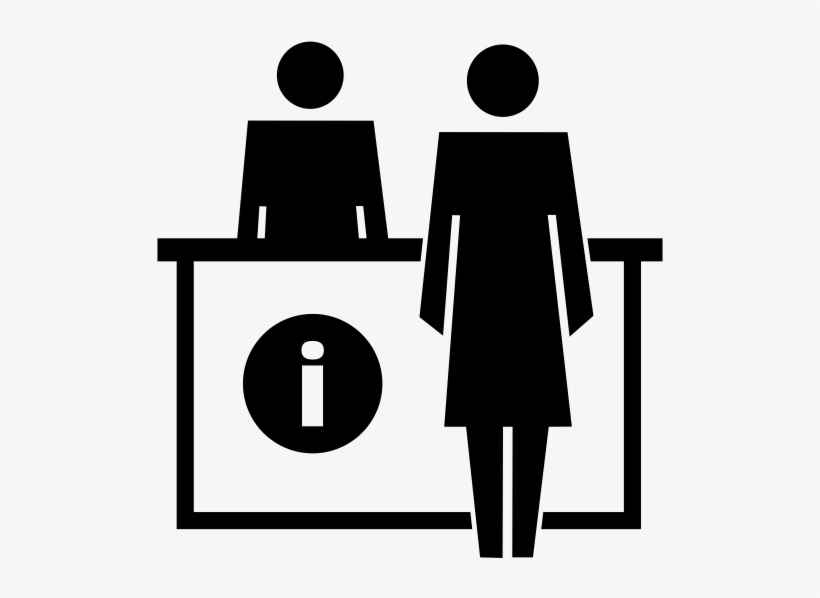 Help Desk Person Icon - Bank Counter Icon Transparent PNG - 649x580 ...