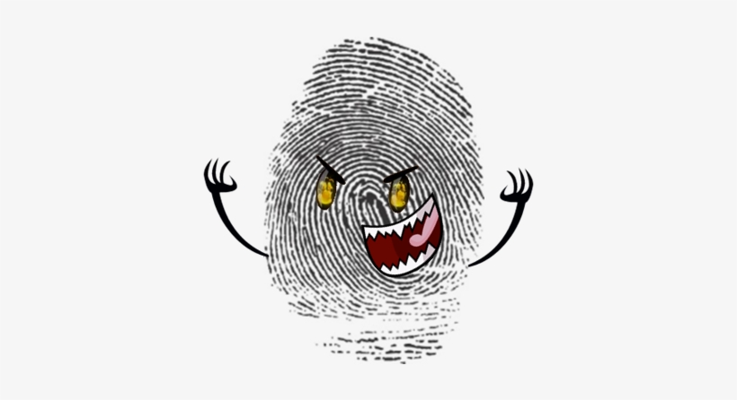 Fingerprint - Red Thumb Mark [book] Transparent PNG - 377x367 - Free ...