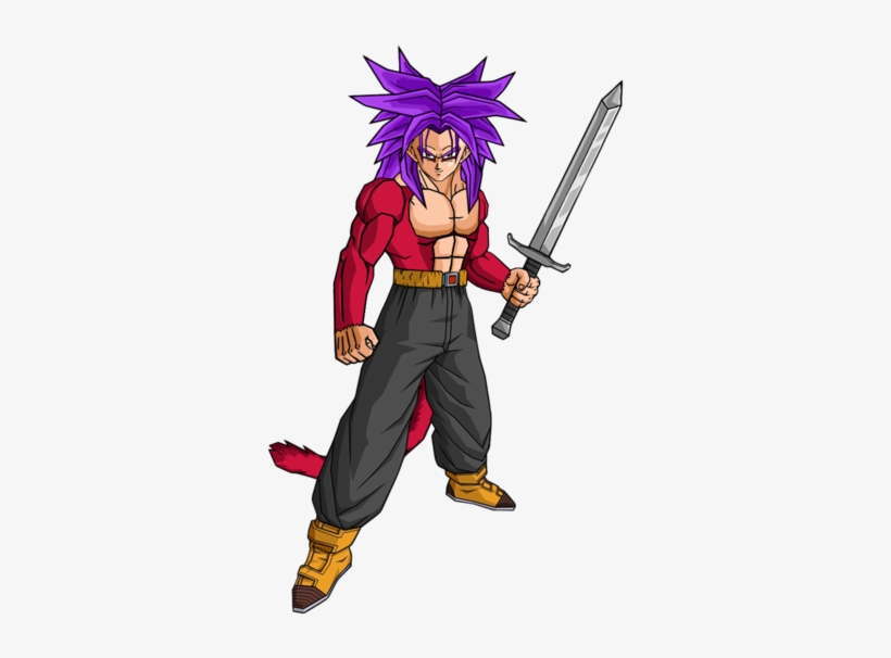 Trunks Ssj4 For Kids - De Trunks Ssj 4 Transparent PNG - 400x533 - Free ...