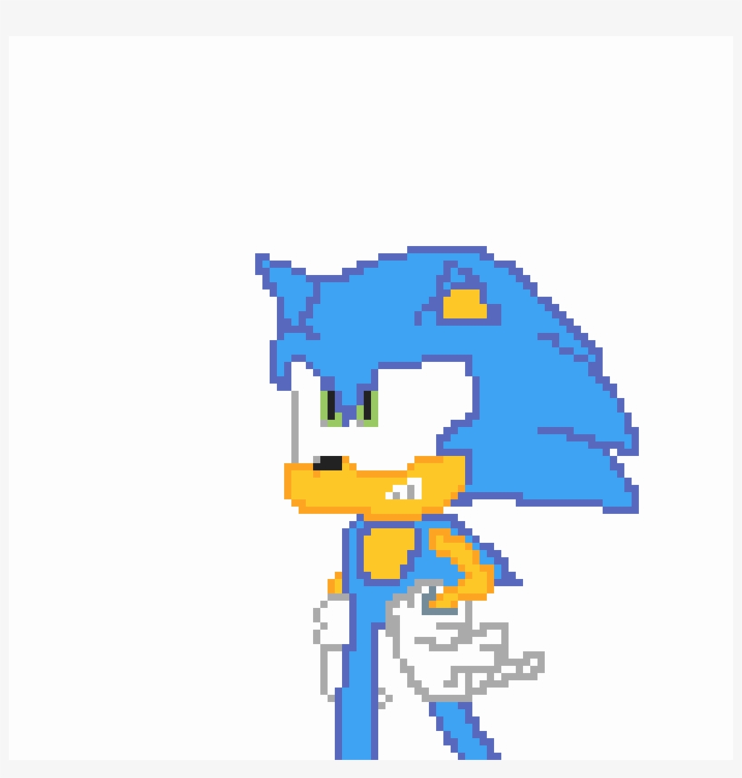 Sonic Forces Pixel Style - Cartoon Transparent PNG - 1200x1200 - Free ...