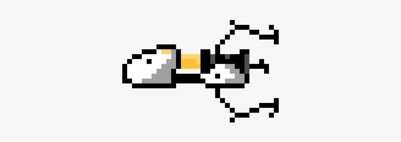 Portal Gun Orange - Portal Gun Pixel Art Transparent PNG - 480x420 ...