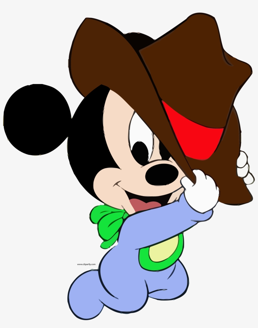 Download Baby Mickey Wearing Hat Baby Shower Baby Mickey - Mickey Mouse ...