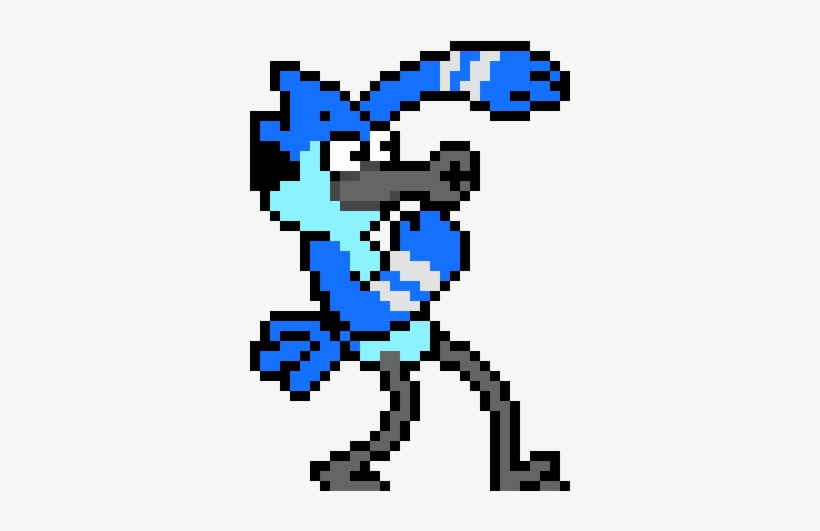 Minecraft Pixel Art Regular Show Pixel Art Rigby From The Regular Show