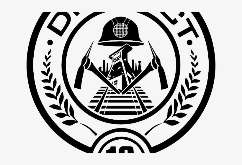 Mockingjay Symbol Black And White Small