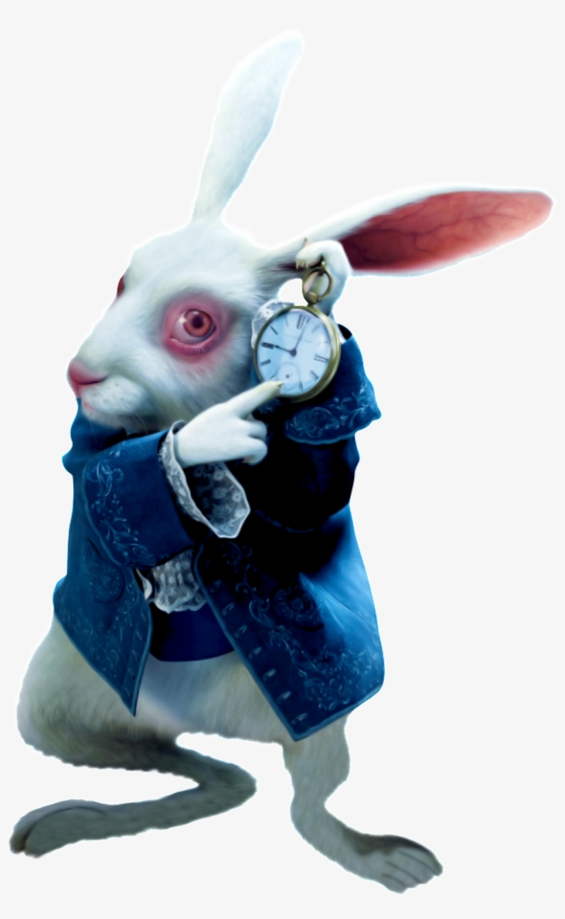 Download Fairy Tale Clock Rabbit Pattern Image - Alice In Wonderland ...