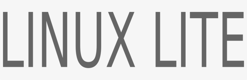 Download Linux Lite Dark Text Logo - Monochrome - HD Transparent PNG ...