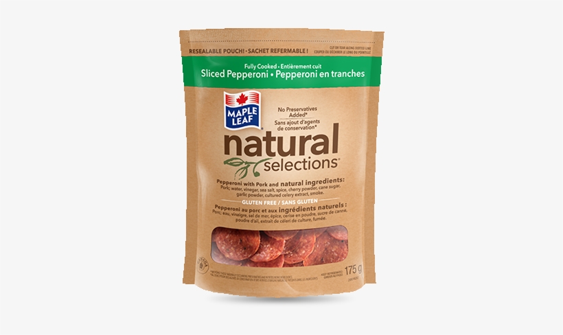Maple Leaf Natural Selections Sliced Pepperoni - Maple Leaf Foods ...
