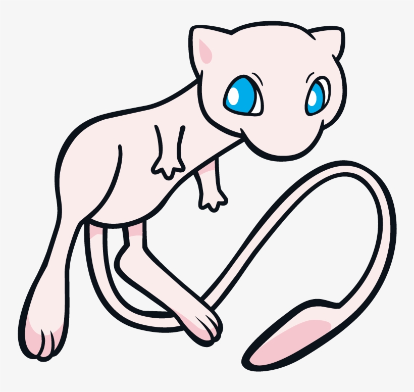 Mew Pokemon Character Vector Art - Normal And Shiny Mew Transparent PNG ...