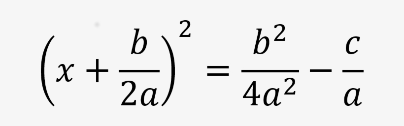 Standard Formula Derivation, Step - Cuadratica Formula General ...