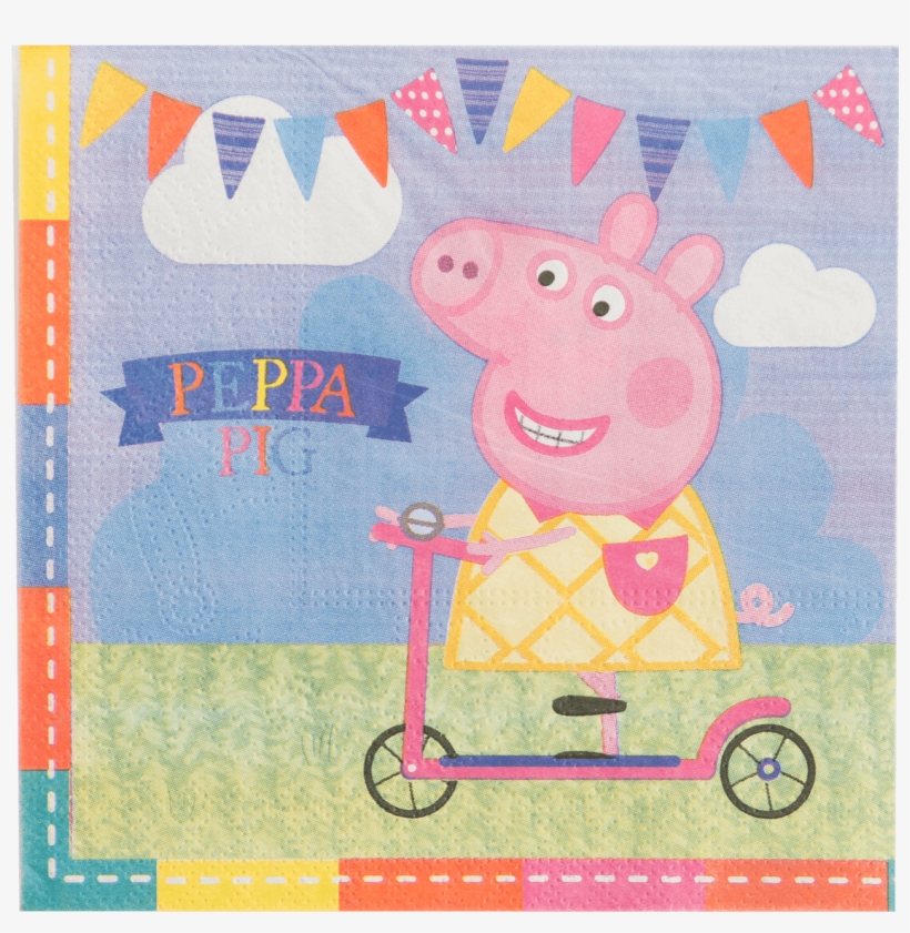 Peppa Pig Napkins - Peppa Pig Napkin Transparent PNG - 1400x1400 - Free ...