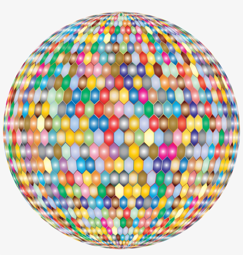 Clip Art Black And White Stock Prismatic Hexagonal - Sphere Transparent ...