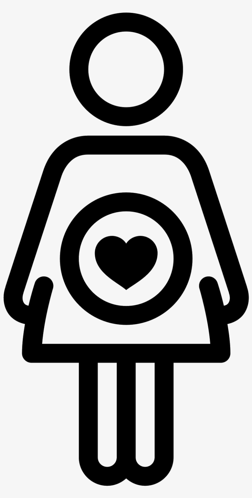 The Icon "pregnant" Is A Stick Figure Of A Female With - Pregnancy ...