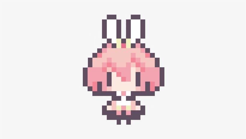 Download Kawaii Cute Chibi Pink Hair Crown Tiny Short Digital - Pixel ...