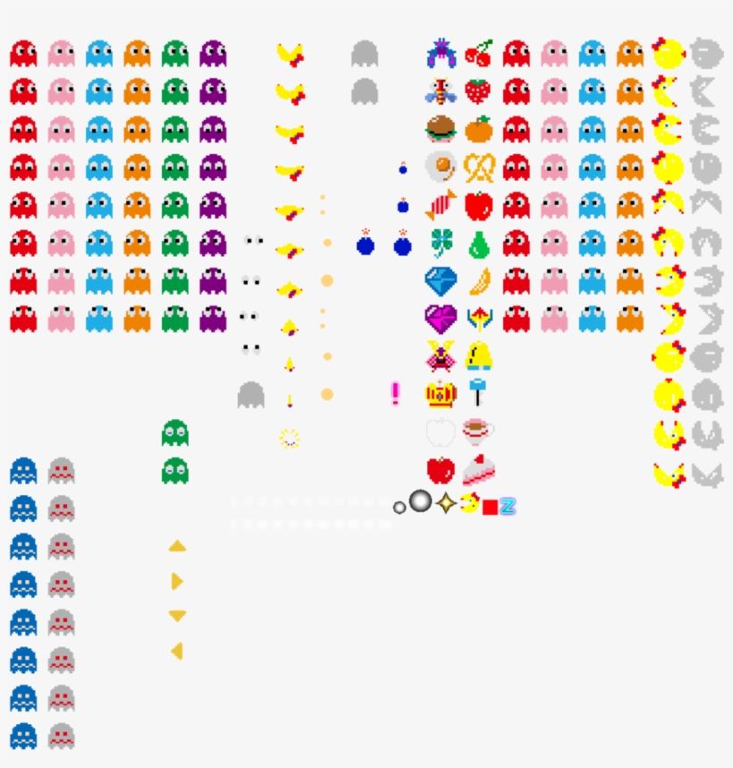Pac Man Custom Sprites Transparent PNG - 960x960 - Free Download on NicePNG