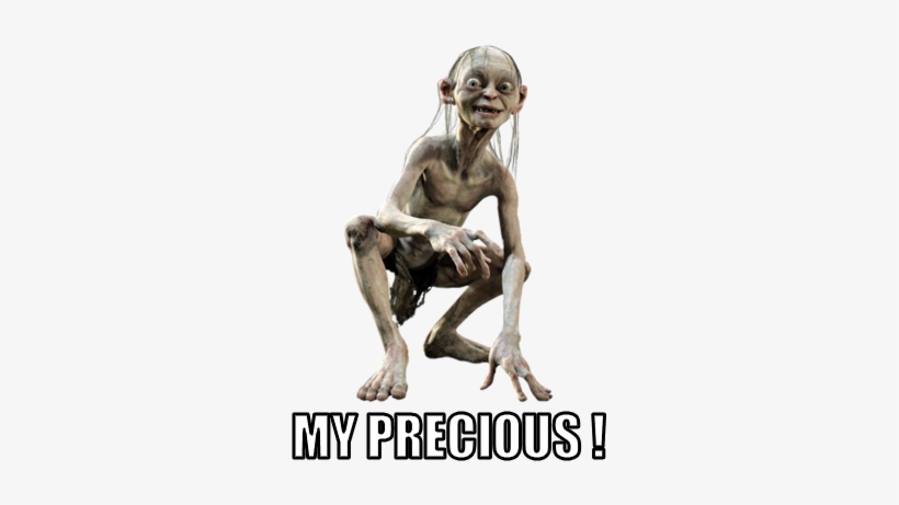 Gollum - Lord Of The Rings - The Two Towers - Movie Poster Transparent ...