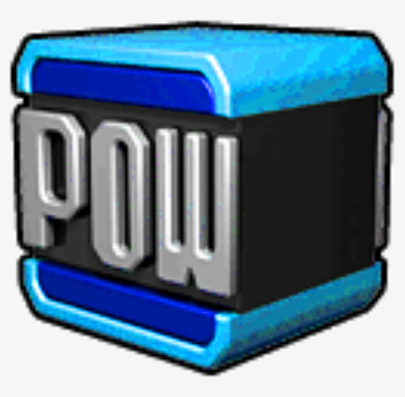 Pow Block Icon - Mario Kart Wii Pow Block Transparent PNG - 781x725 ...