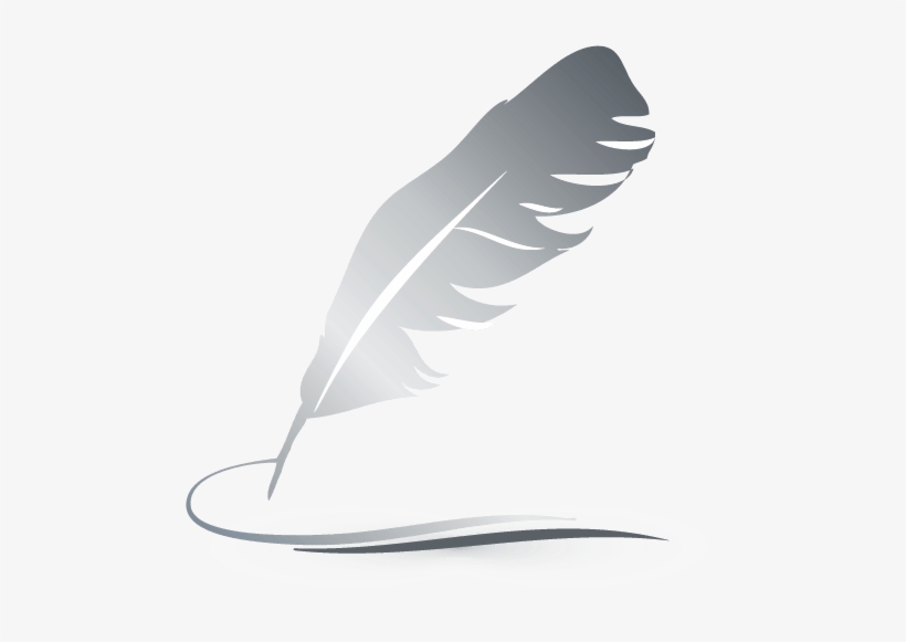 Quiet Poetry - Feather Pen White Png Transparent PNG - 588x529 - Free ...