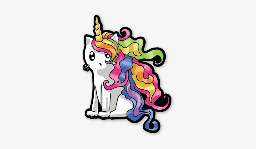 Maybe Like This, But More Realistic - Rainbow Caticorn Shower Curtain ...