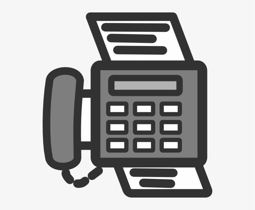 Fax Clip Art At Clker Com Vector - Fax Clip Art Vector Transparent PNG ...