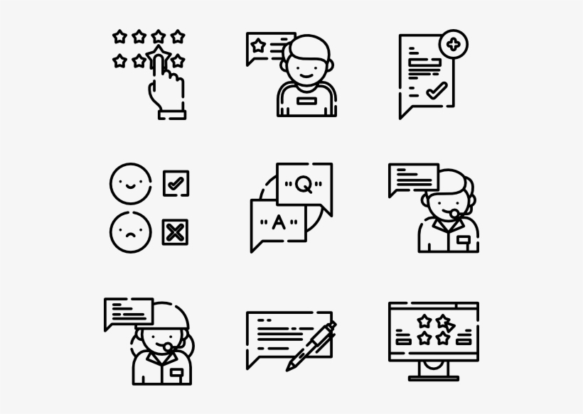 Download Customer Review 40 Icons - Design Icons - HD Transparent PNG ...