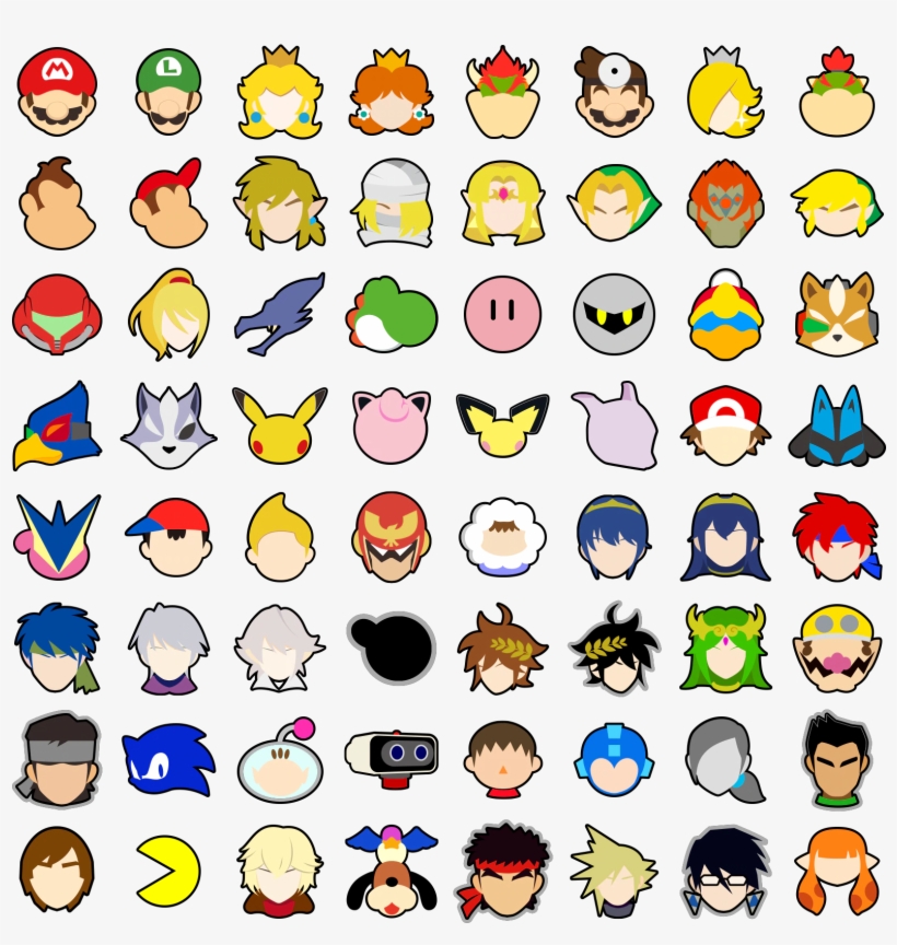 Smash Switchevery Smash Fighter Icon From The Website - Super Smash ...
