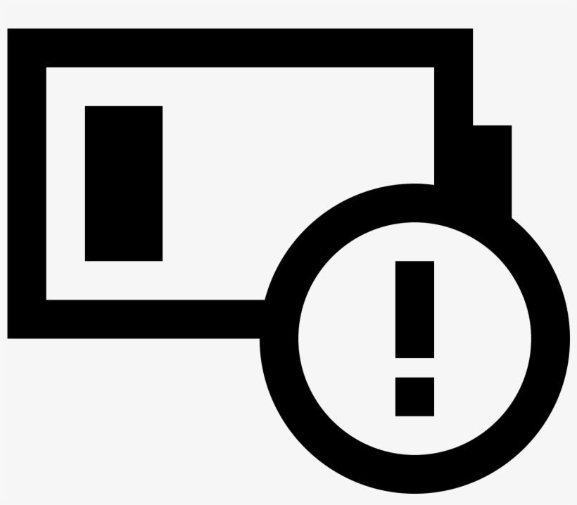 Battery Alert Icon - Icon Transparent PNG - 1600x1600 - Free Download ...