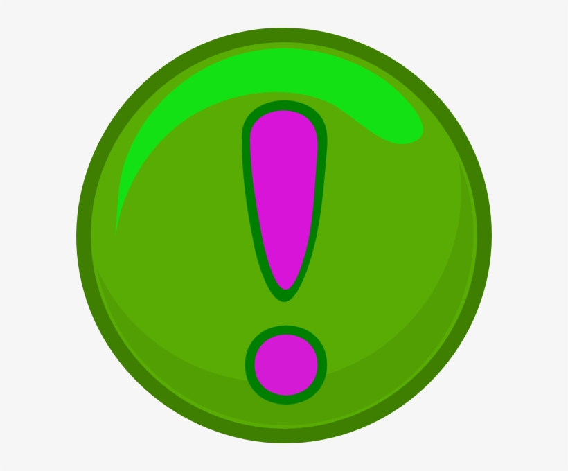 This Free Clipart Png Design Of Green Alert Icon Clipart Transparent ...
