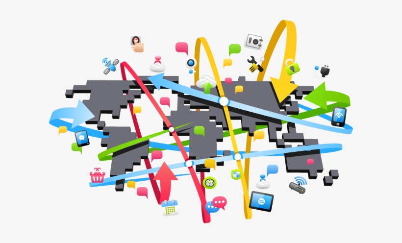 Interconnected-world - Internet Transparent PNG - 620x416 - Free ...