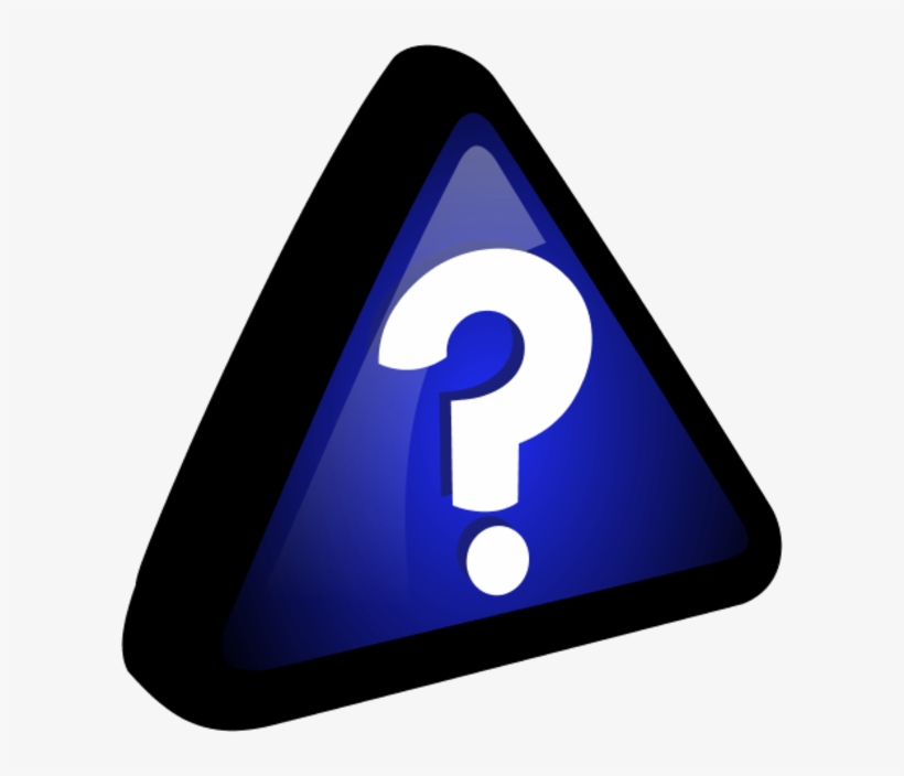 Download Question Mark In A Triangle 3d - Triangle With Question Mark ...