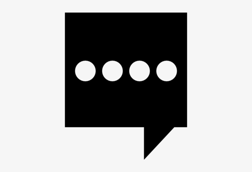 Black Comment - Comment White Icon Png Transparent PNG - 480x480 - Free ...