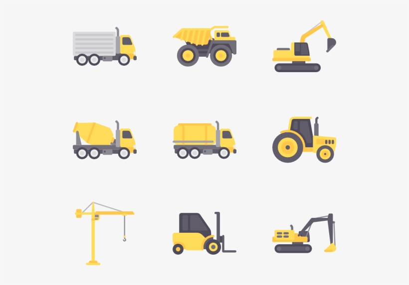 Construction Machinery - Construction Trucks Png Transparent PNG ...