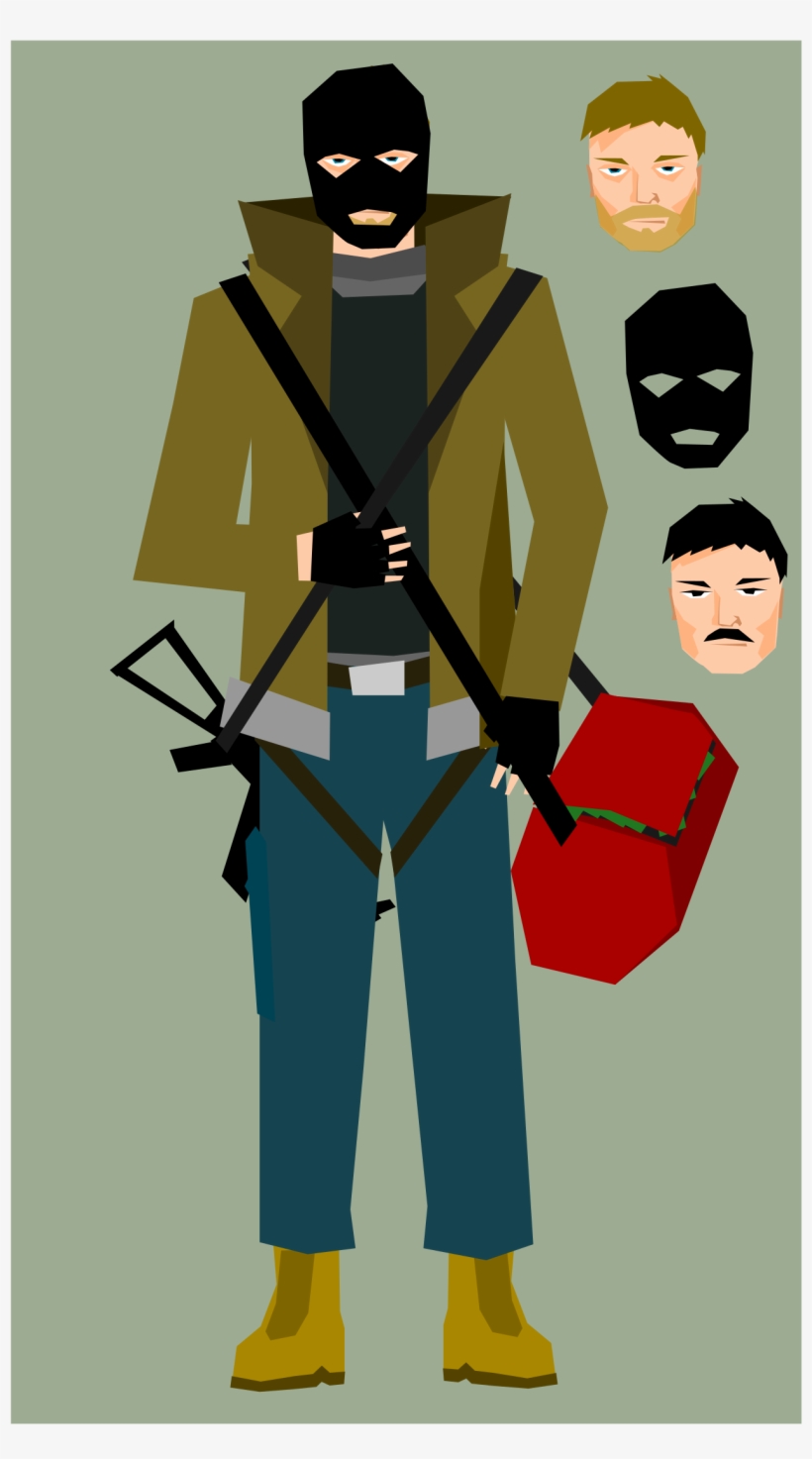 This Free Icons Png Design Of Bank Robber Transparent PNG - 1697x2400 ...