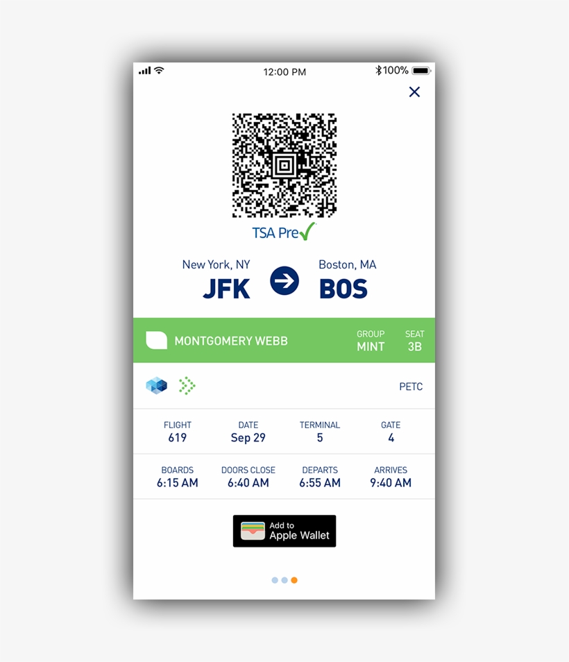 Screen3 Jetblue Even More Speed Phone Boarding Pass Transparent PNG 