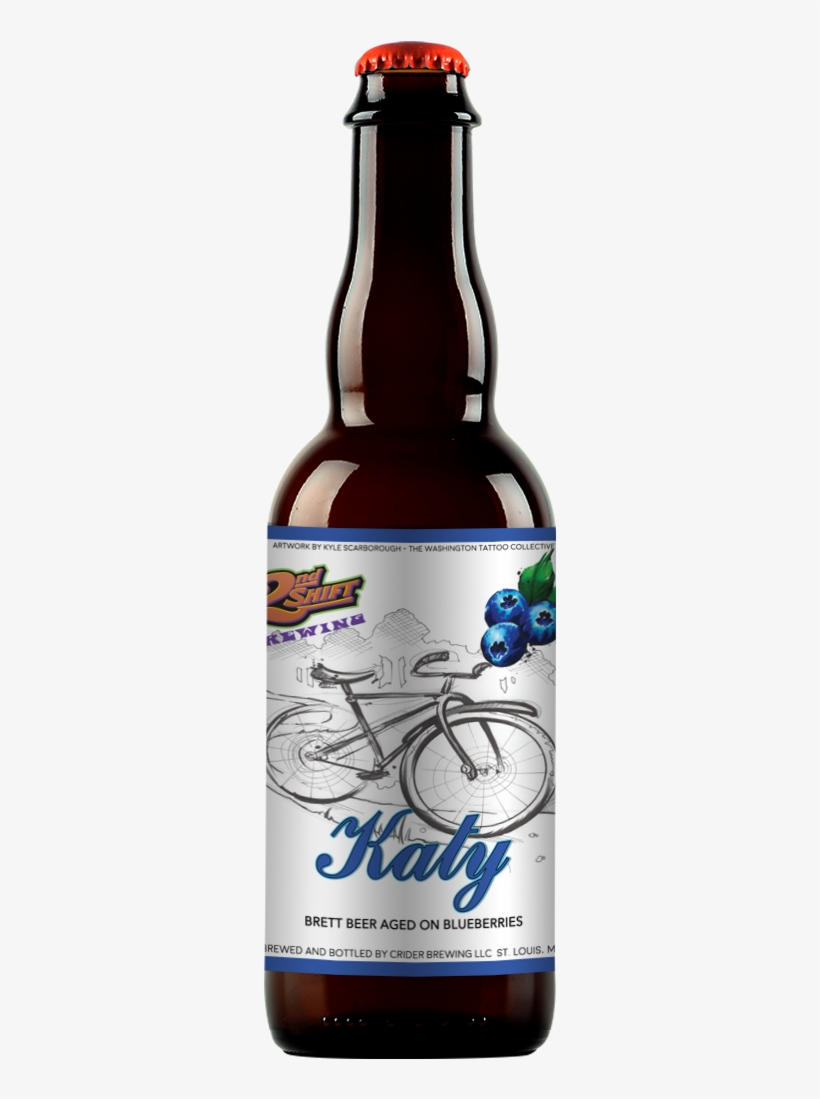Beer Katy Blueberry 12oz Bottle - Brewery Transparent PNG - 400x1458 - Free Download on NicePNG